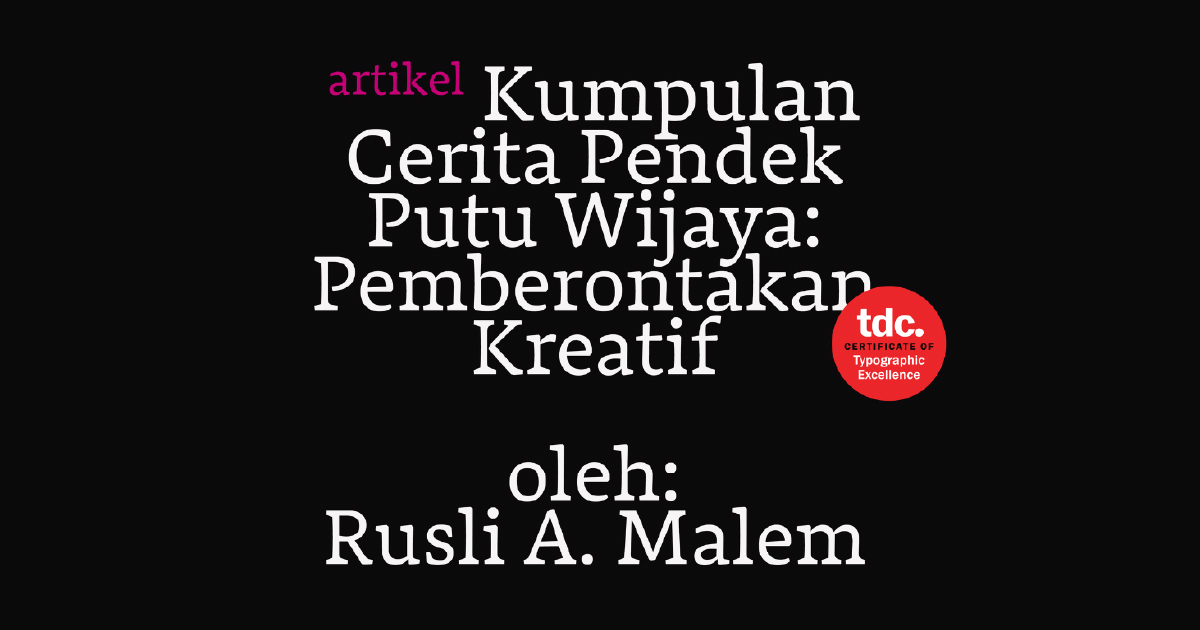 Aditya Wiraatmaja – A New Voice from Indonesian Type Design - justfont blog